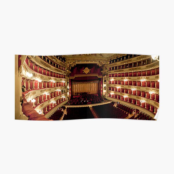 "La Scala of Milano" Poster for Sale by wulfman65 | Redbubble