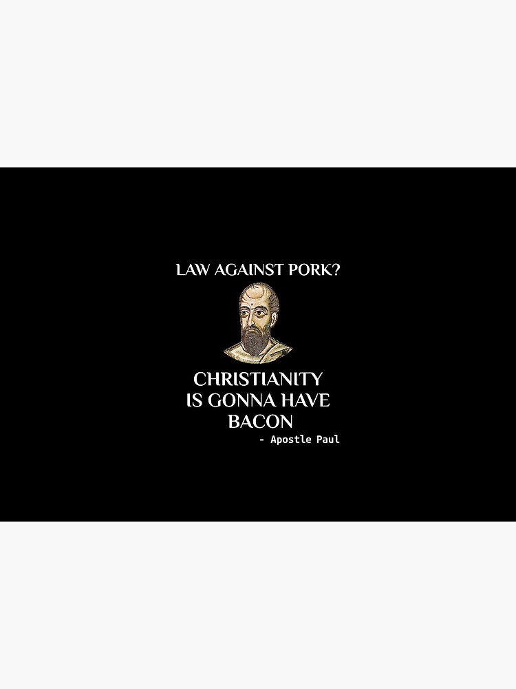 "Funny Apostle Paul Christian Catholic Meme Bacon" Mask for Sale by ...