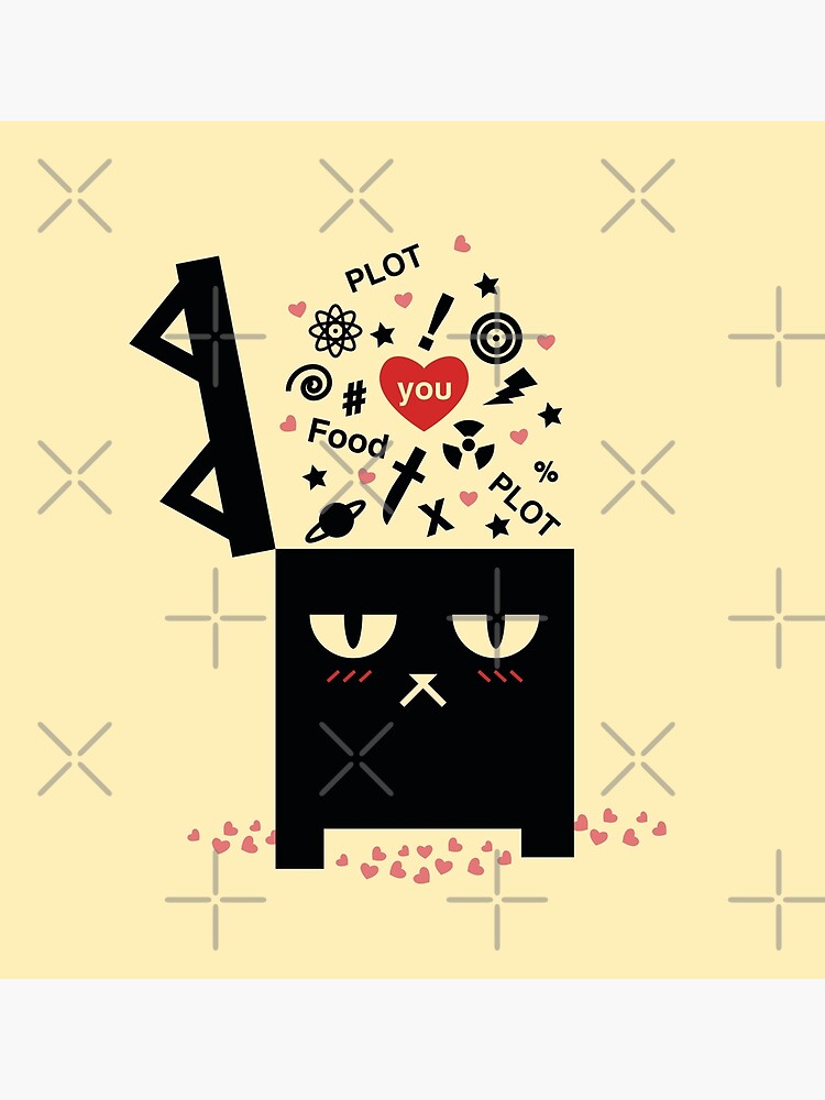 "Cute Cat Love&Plot" Poster by crismk | Redbubble