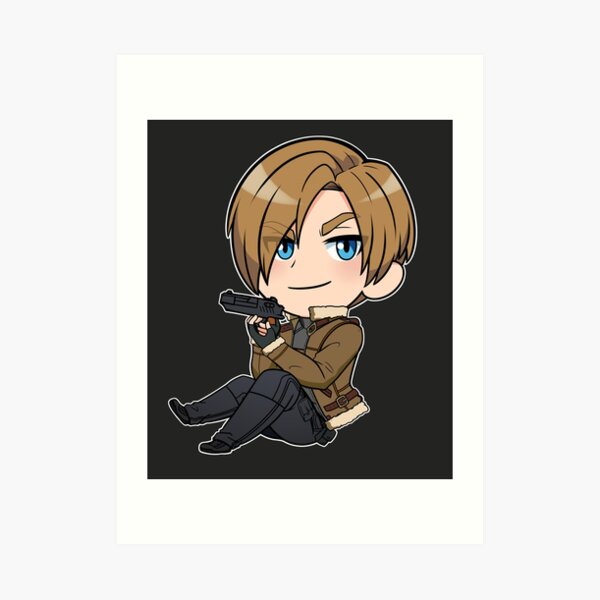 "Resident Evil 4 - Chibi Leon S. Kennedy (Jacket)" Art Print for Sale ...