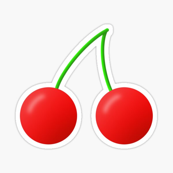 "Cherries" Sticker for Sale by amkrisher | Redbubble
