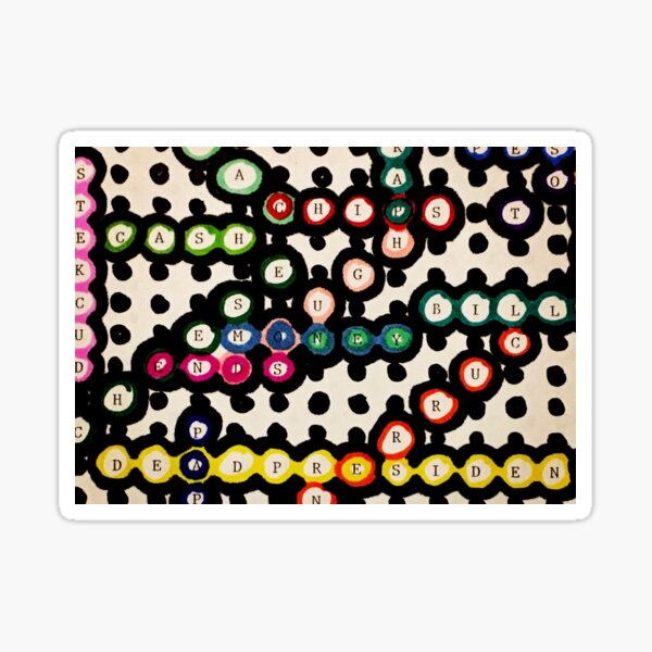 "Word Search" Sticker for Sale by OodleOfDoodles | Redbubble