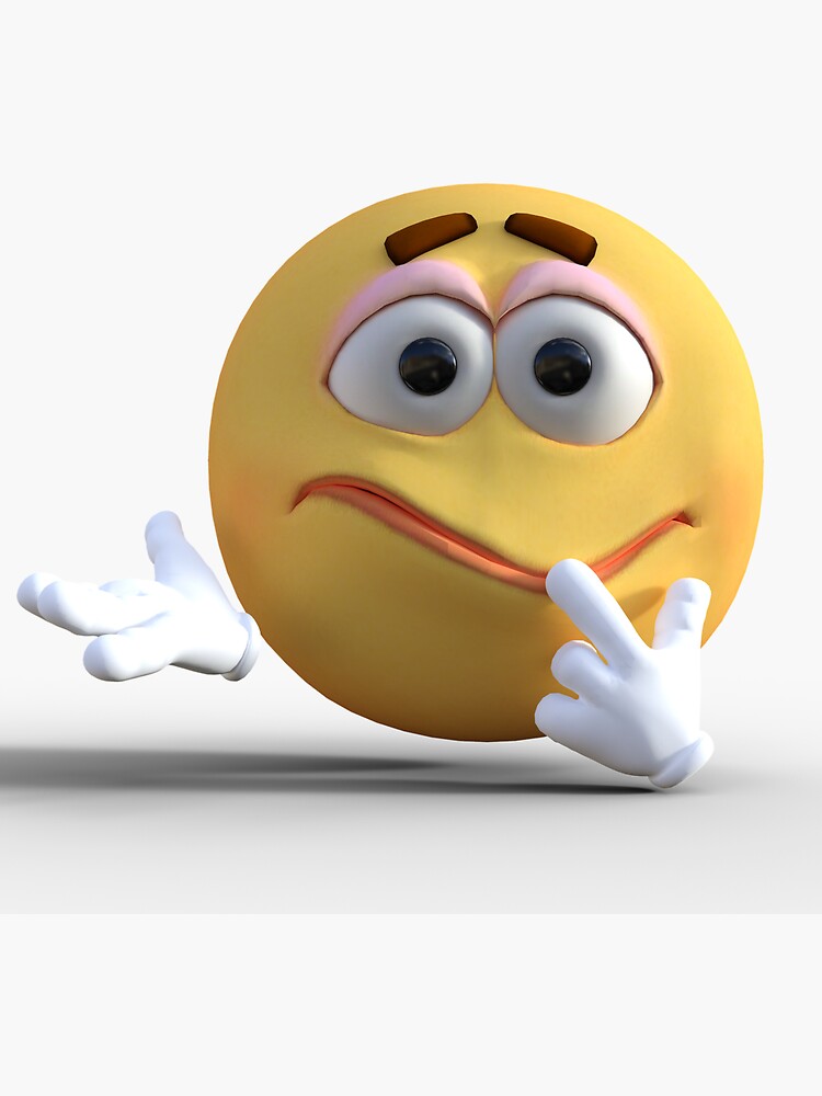 "Sad Puzzled smiley face" Sticker for Sale by Camille46 | Redbubble