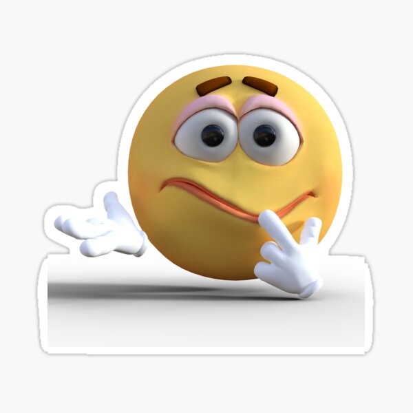"Sad Puzzled smiley face" Sticker for Sale by Camille46 | Redbubble