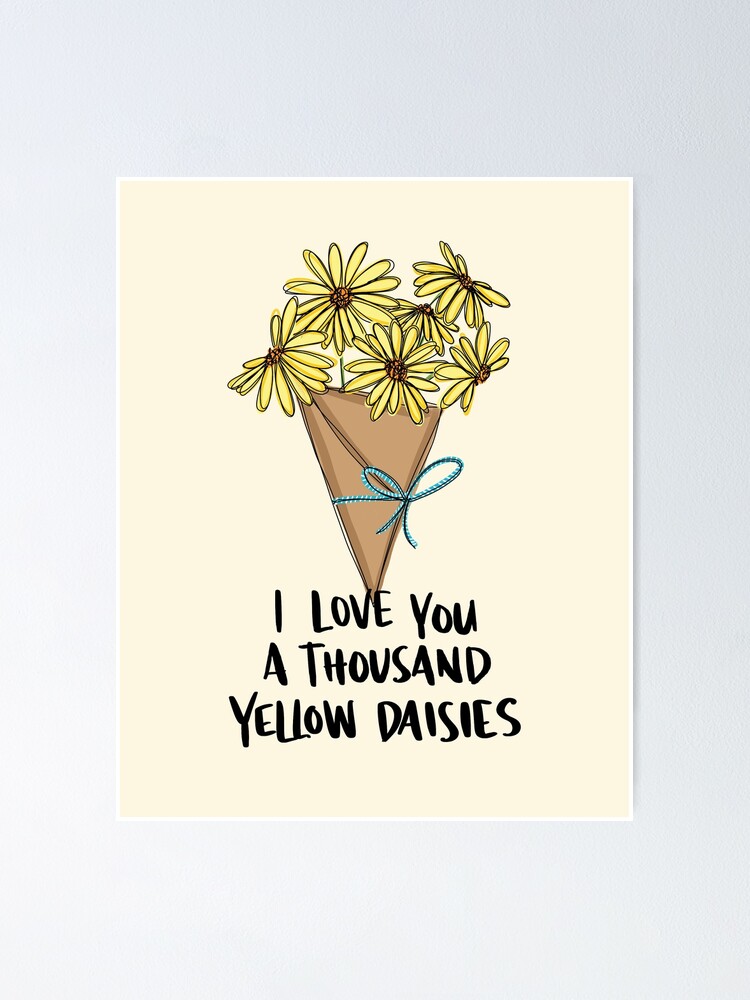"Yellow Daisies" Poster for Sale by caitastropheco | Redbubble