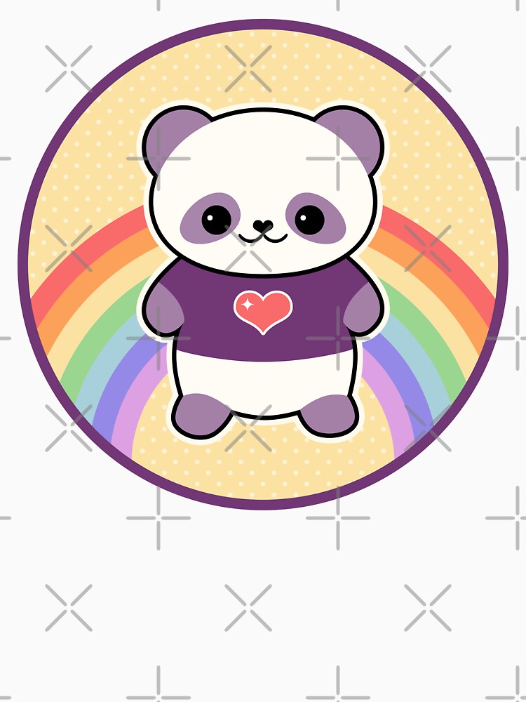 "Cute Purple Panda" T-shirt for Sale by sugarhai | Redbubble | cute t ...