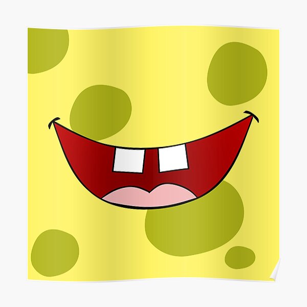"SpongeBob's Mouth " Poster for Sale by jennare03 | Redbubble
