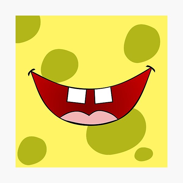 "SpongeBob's Mouth " Photographic Print for Sale by jennare03 | Redbubble