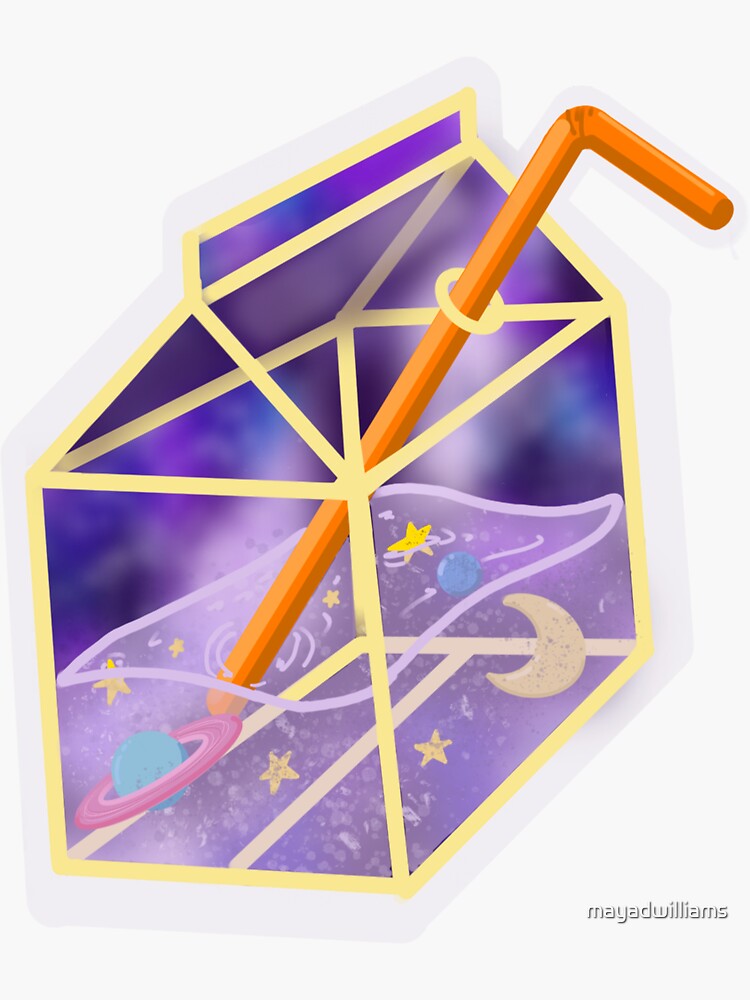 "Galaxy Juice Box" Sticker for Sale by mayadwilliams | Redbubble