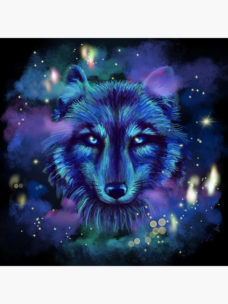 "Astral Wolf" Poster for Sale by Perezart- | Redbubble