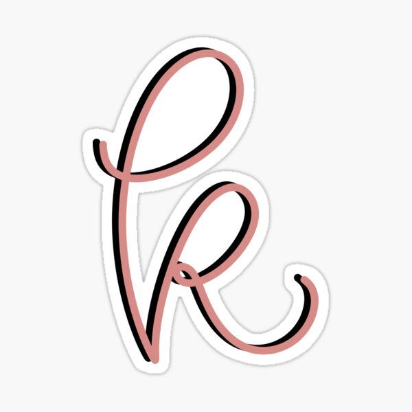 "K" Sticker by kayleetubbs | Redbubble