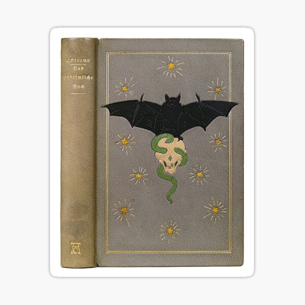 "Bat Book cover" Sticker by JuanPacoDesign | Redbubble