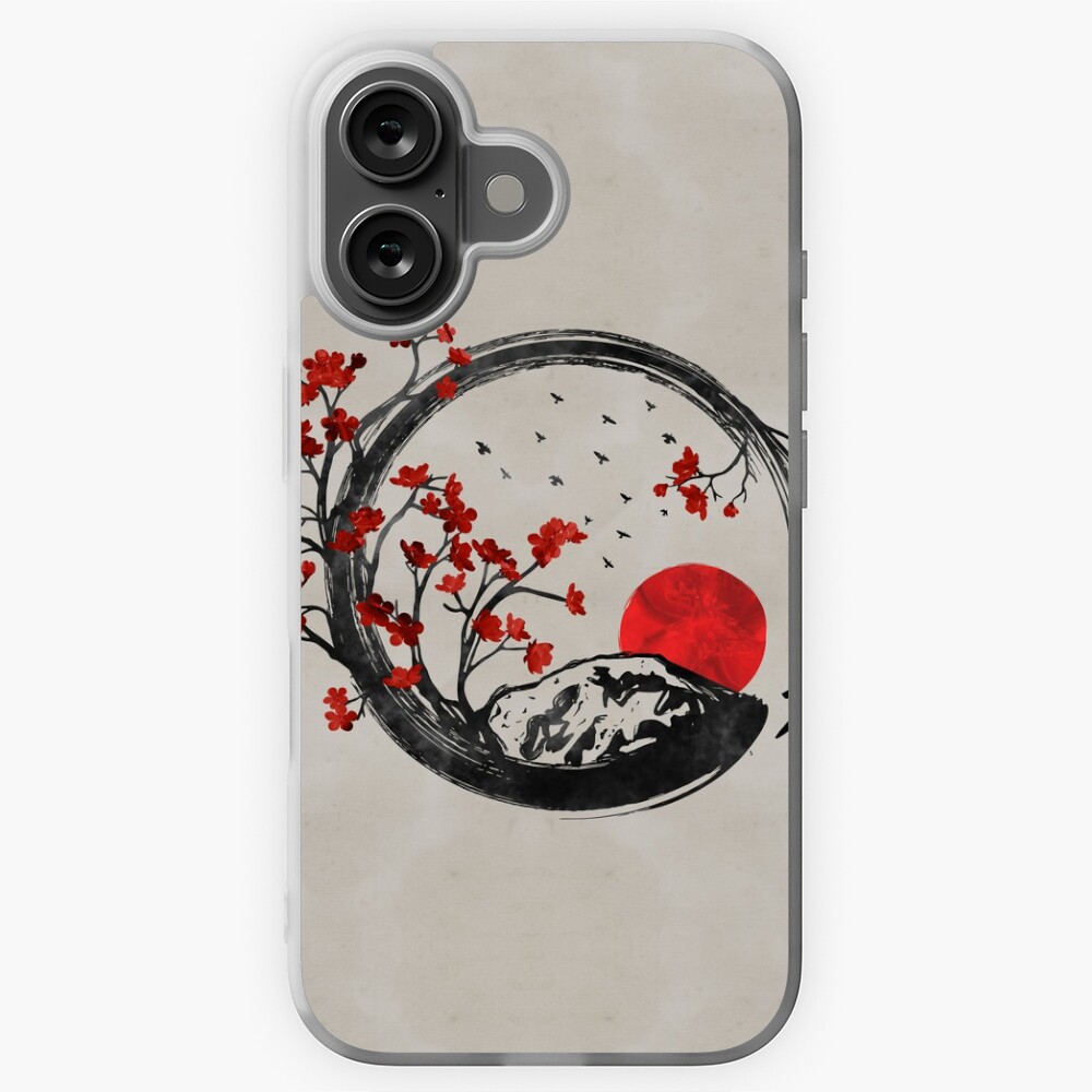 "Zen Enso Circle and Sakura Branches " Poster for Sale by k9printart | Redbubble