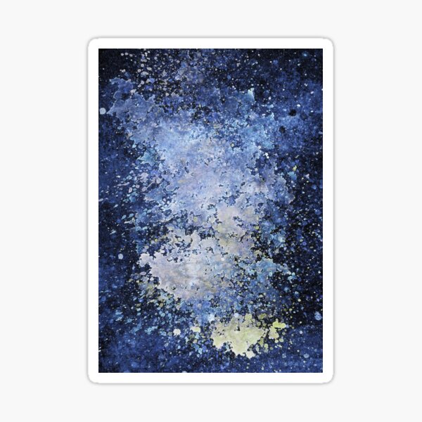 "Blue Paint Splash Acid Wash" Sticker for Sale by bexilla | Redbubble