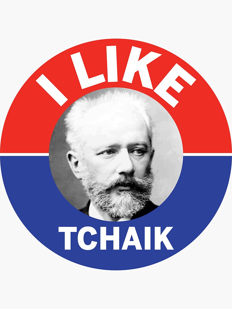 "I Like Tchaik" Sticker for Sale by whitmee | Redbubble