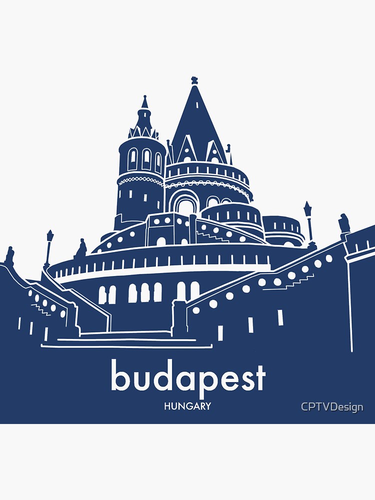 "Iconic Budapest" Sticker for Sale by CPTVDesign | Redbubble