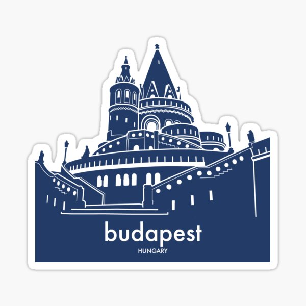 "Iconic Budapest" Sticker for Sale by CPTVDesign | Redbubble