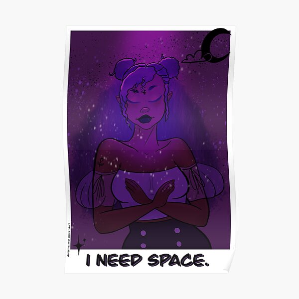 "ANDROMEDA-Galaxy Alien Girl " Poster for Sale by effiethropp | Redbubble