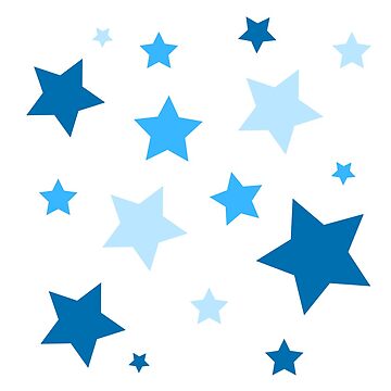 Lienzo for Sale con la obra «Conjunto de estrellas azules» de halistull ...