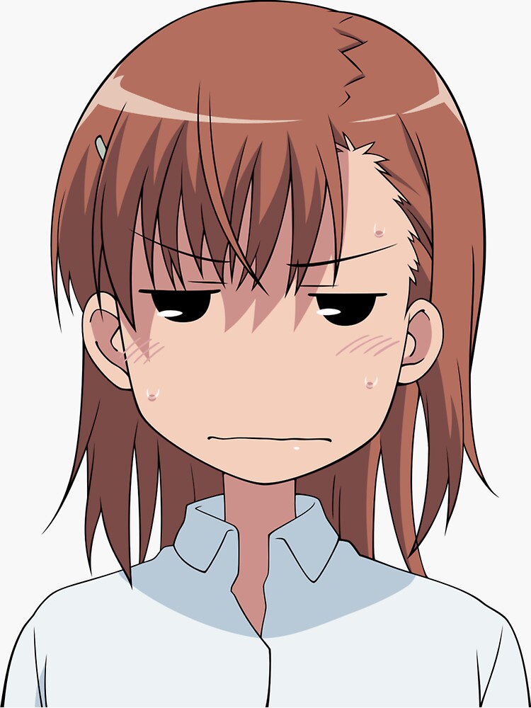 Mikoto Misaka Simple Design Sticker For Sale By Sad Square Redbubble