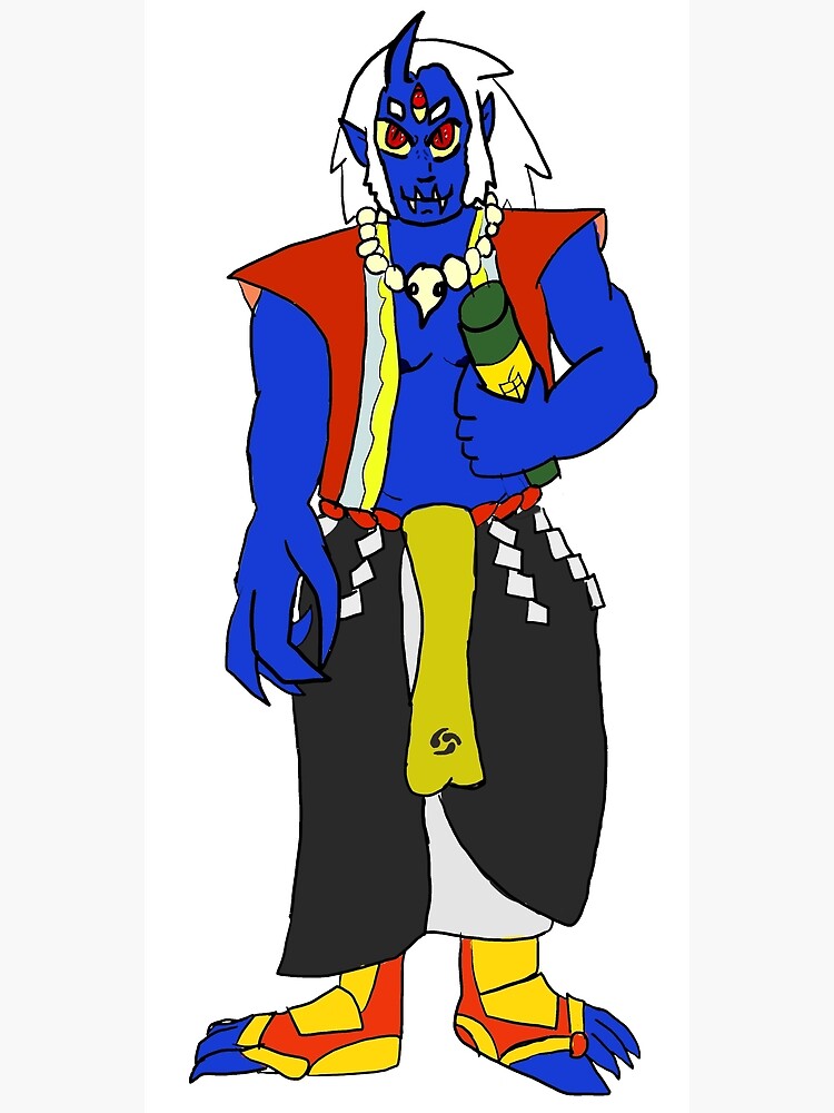 "Blue Oni" Poster for Sale by FrozenOdin | Redbubble