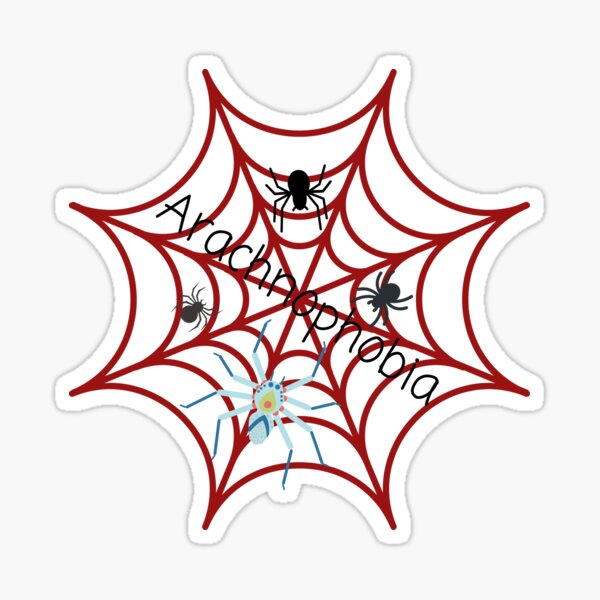 "Arachnophobia" Sticker by Coolrandom | Redbubble
