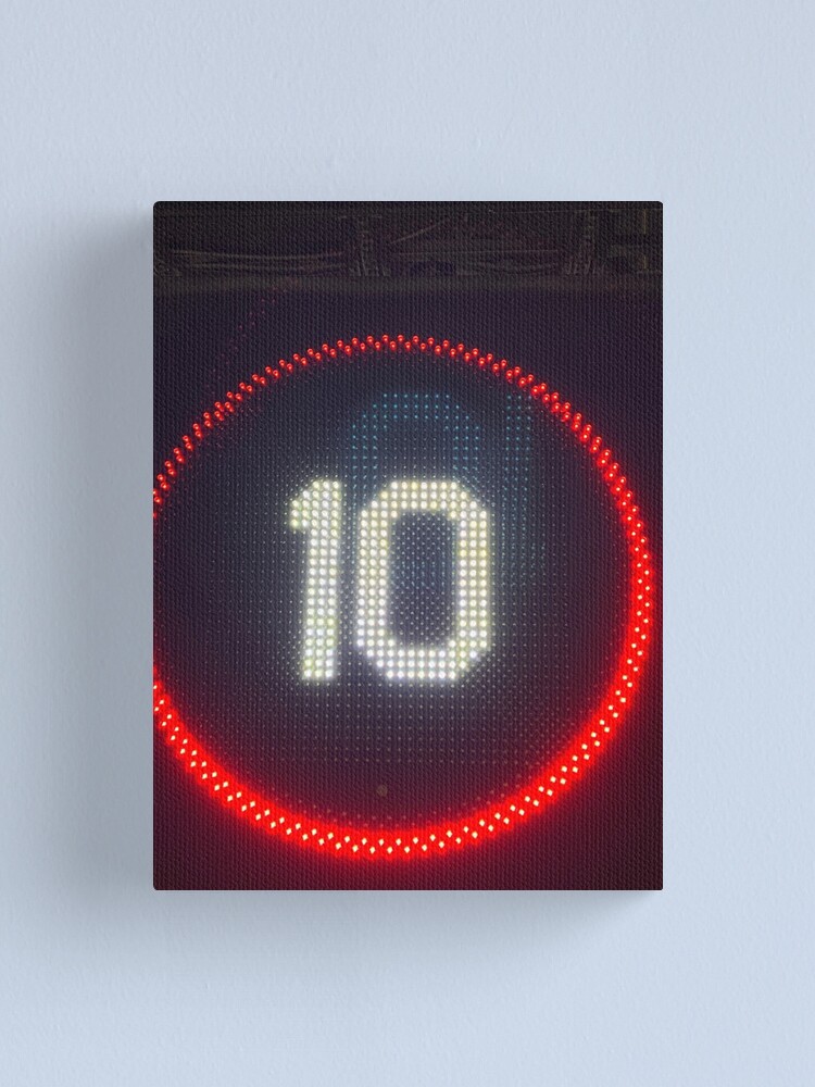 "10km speed sign." Canvas Print by Mickpew | Redbubble