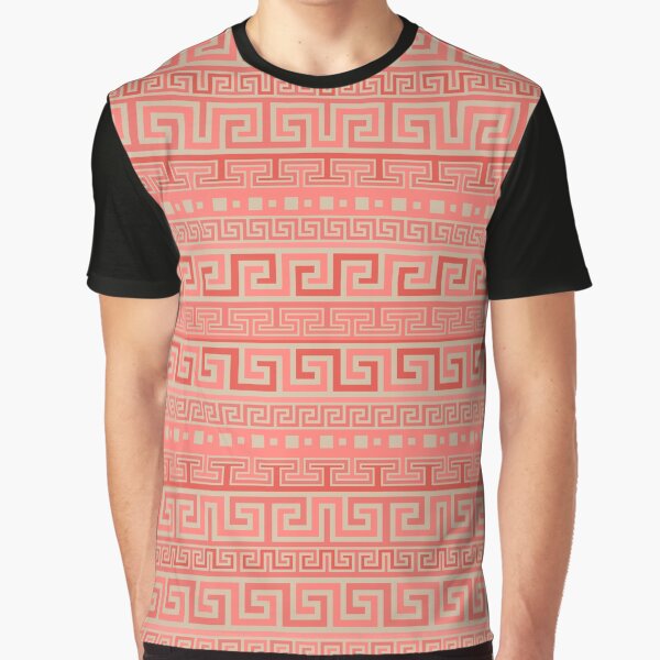 "Meander Pattern - Living Coral " T-shirt for Sale by Nartissima ...
