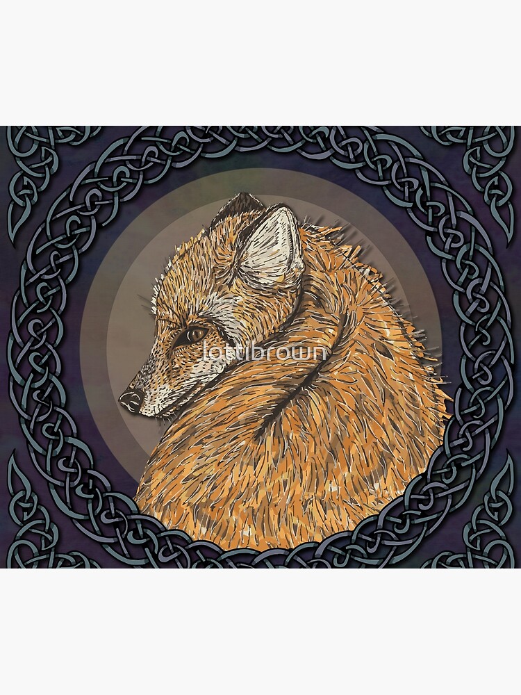 "Celtic Fox" Throw Blanket for Sale by lottibrown | Redbubble