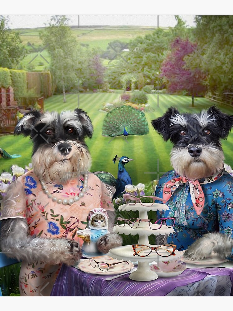 "Dog Portrait - Doris and Patsy" Mounted Print for Sale by carpo17 ...