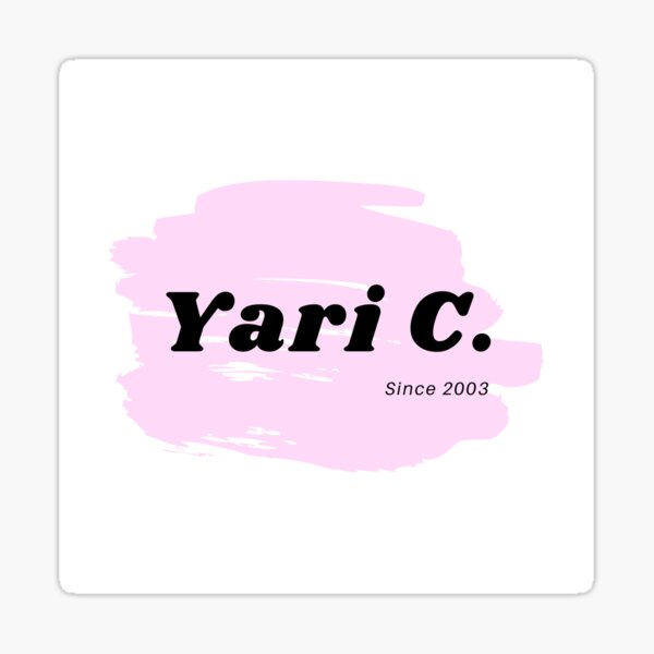 "yari in pink" Sticker by yaripanini | Redbubble