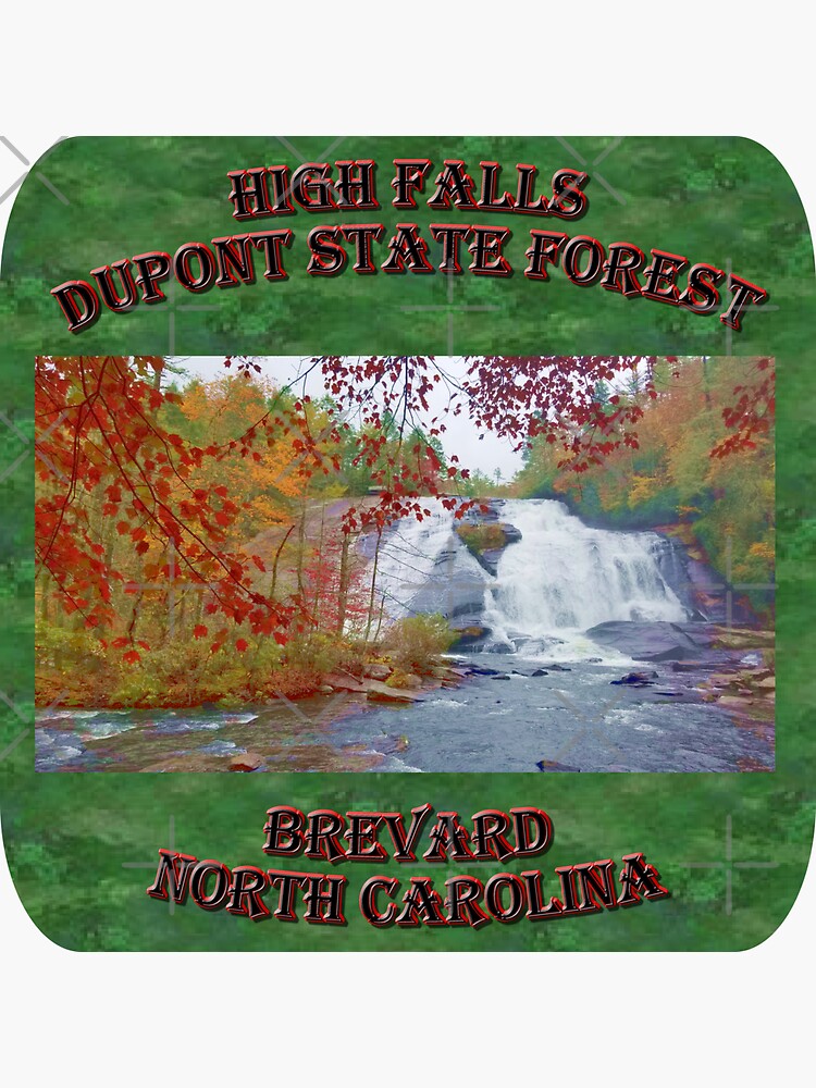 "High Falls DuPont State Forest Brevard North Carolina NC - Pretty and Beautiful Waterfall ...