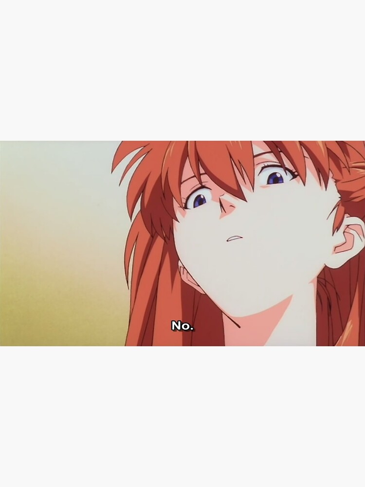 Asuka No Meme Art Print For Sale By Dumbanimememes Redbubble