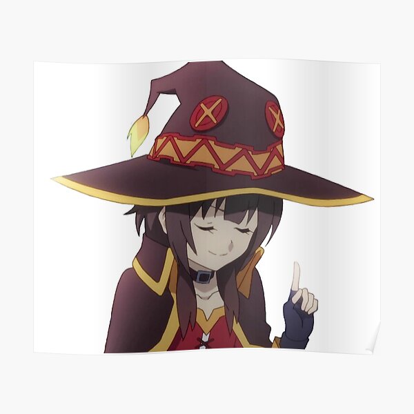 "Megumin Smug Design" Poster by sad-square | Redbubble