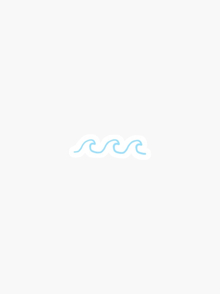 "Cute Aesthetic Vsco Beach Wave" Sticker for Sale by cloudymina | Redbubble