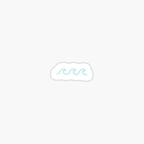"Cute Aesthetic Vsco Beach Wave" Sticker for Sale by cloudymina | Redbubble