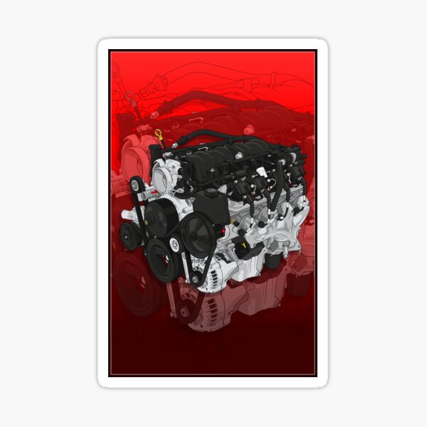 "LS1 V8 Engine " Sticker for Sale by ArtyMotive | Redbubble