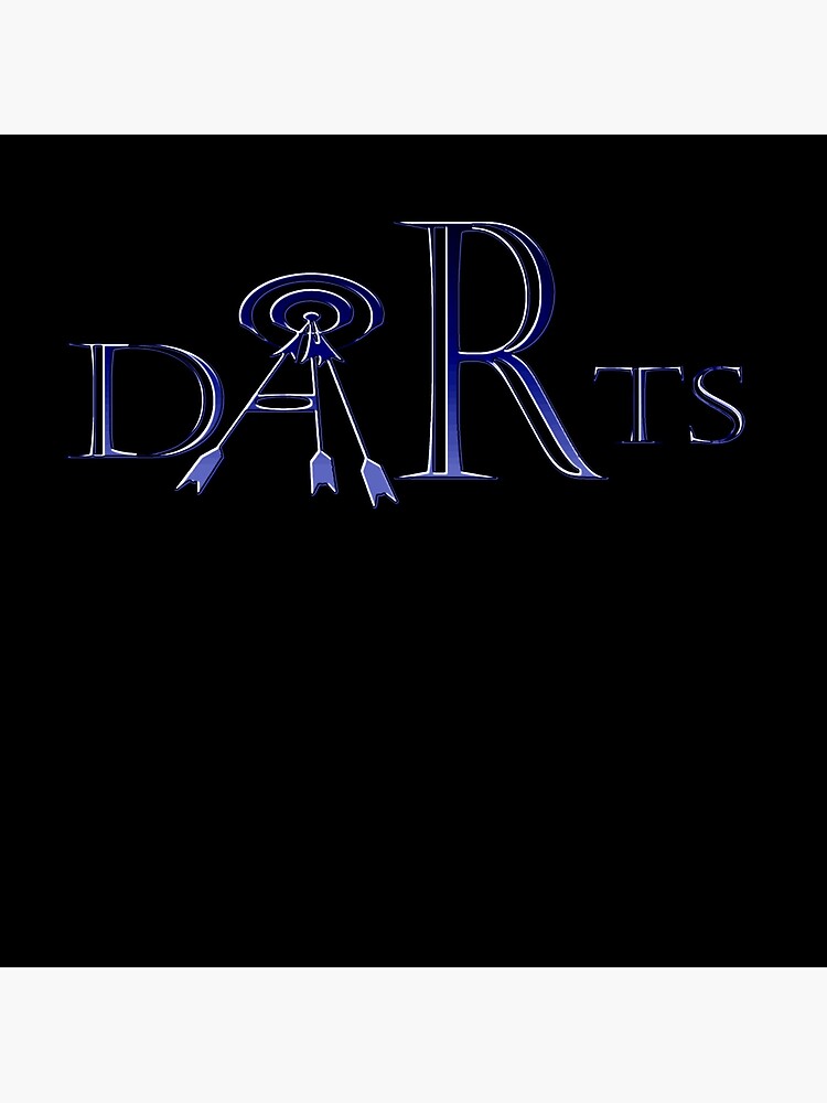 "Blue Darts Lettering for a Champion" Poster for Sale by GR-ART | Redbubble