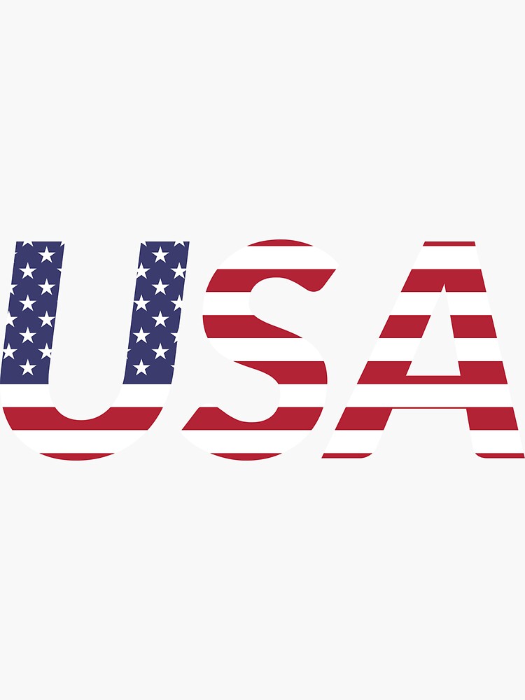"USA Vector design Logo" Sticker by abhishekpathik | Redbubble