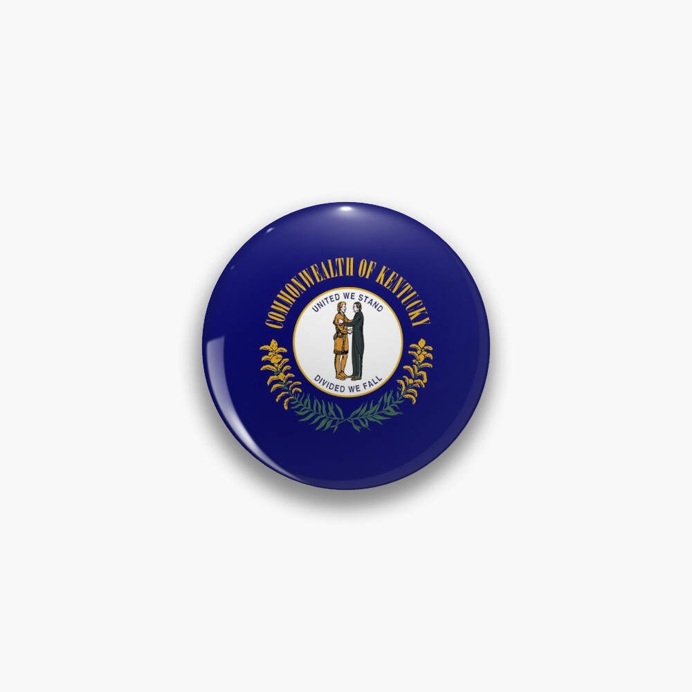 "Kentucky State Flag Badge Pin" Pin for Sale by deanworld | Redbubble