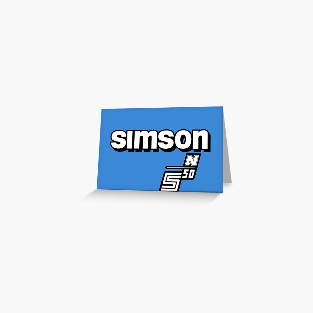 "Simson S50 N logo" Greeting Card by GetThatCar | Redbubble