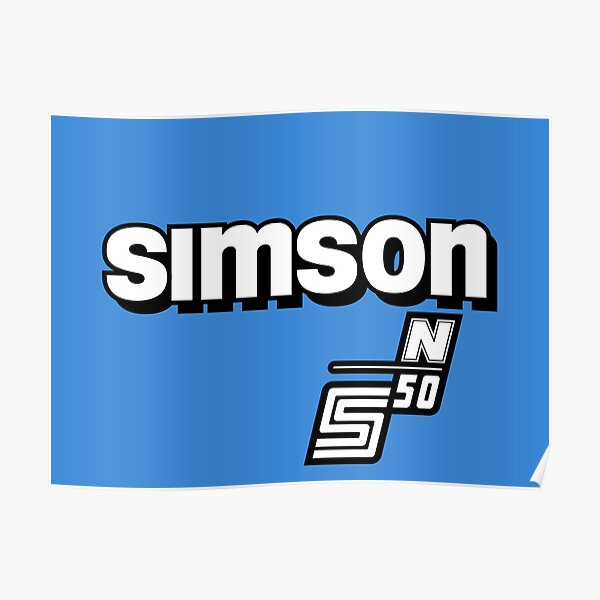 "Simson S50 N logo" Poster by GetThatCar | Redbubble