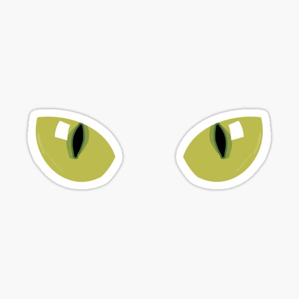 "Cats Eyes Face Mask" Sticker for Sale by deanworld | Redbubble