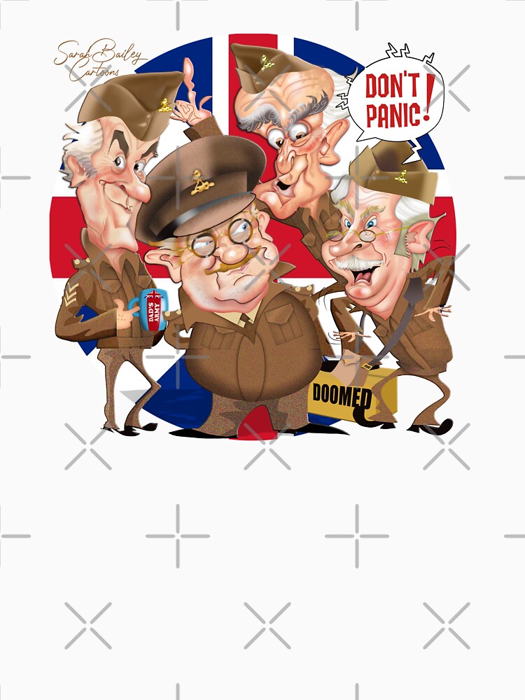 "Dad's Army cartoon" T-shirt for Sale by SarahBailey | Redbubble | dads ...