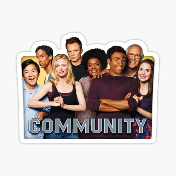 "Community Sticker" Sticker for Sale by Sweet-Toffeedog | Redbubble
