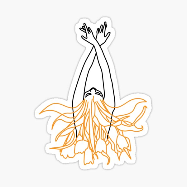 "Illustration of an abstract and minimalist siren " Sticker for Sale by ...