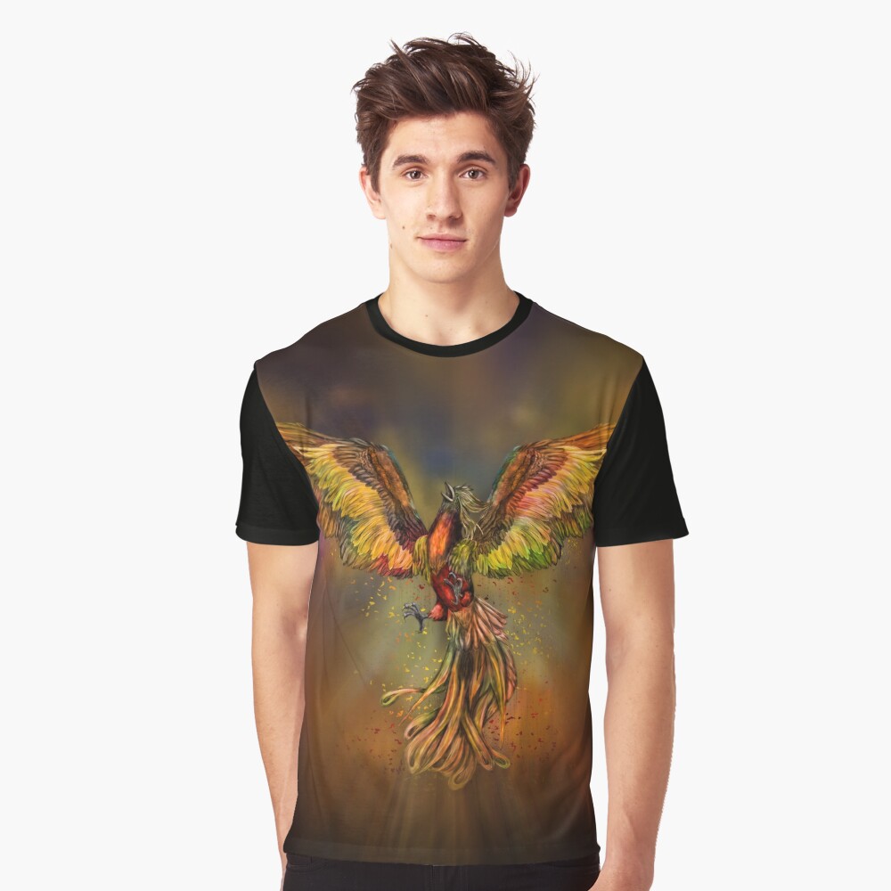Phoenix Rising T Shirt For Sale By Nartissima Redbubble Phoenix