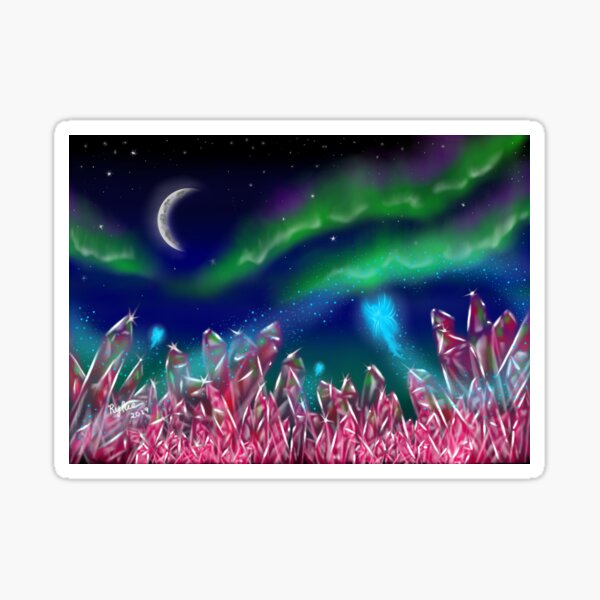 "Aurora Fairy Lights" Sticker by rykieart | Redbubble