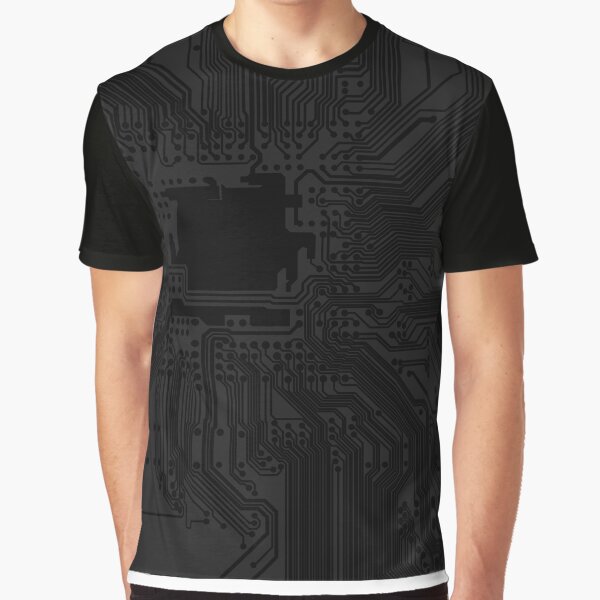 "Circuits - black ed." T-shirt for Sale by Calexya | Redbubble ...
