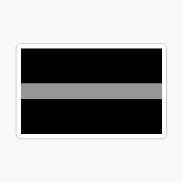 "thin silver line flag" Sticker for Sale by tony4urban | Redbubble